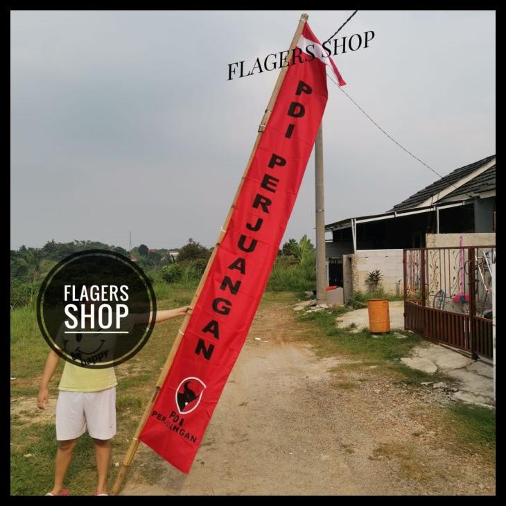 Jual BENDERA UMBUL UMBUL PARTAI PDIP 3 METER KODE 1032 | Shopee Indonesia