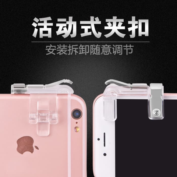 Jual Eklusif New Versi 6 L1 R1 Trigger Fire Button Pubg Transparan Full ...