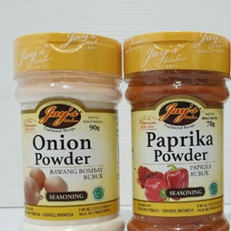 Jual Jays Paprika / Onion Powder Bubuk Bawang Bombay Botol | Shopee ...