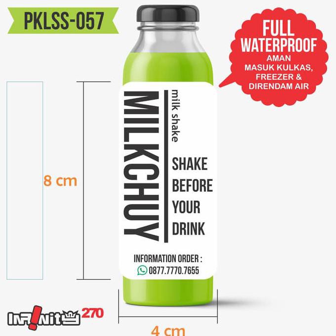 Jual STICKER LABEL BOTOL PLASTIK PET STIKER KEMASAN MINUMAN JAMU PKLSS ...