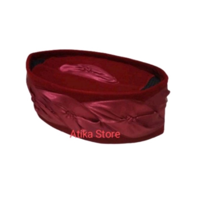 Jual Peci Kopiah Kopyah Songkok Merah Betawi Kembang Kol Merah AC ...