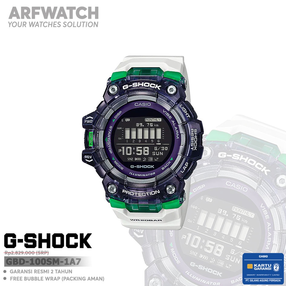 Jual Casio G-Shock GBD-100SM-1A7 / GBD-100SM-1A7DR Original | Shopee ...