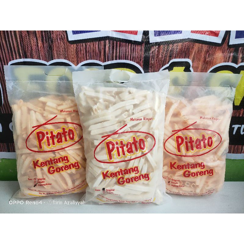 Jual PITATO French fries rasa / pitato potato / kentang goreng snack ...