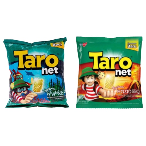 Jual Chiki Taro net Ciki Potato barbeque BBQ / Taro net Seaweed 10gr ...
