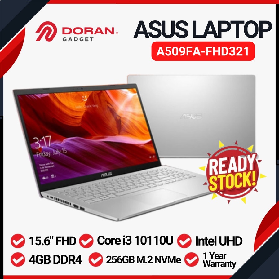 Jual Laptop Asus A509FA-FHD321 Core i3-10110U/4GB/256GB SSD/15.6″/Win ...