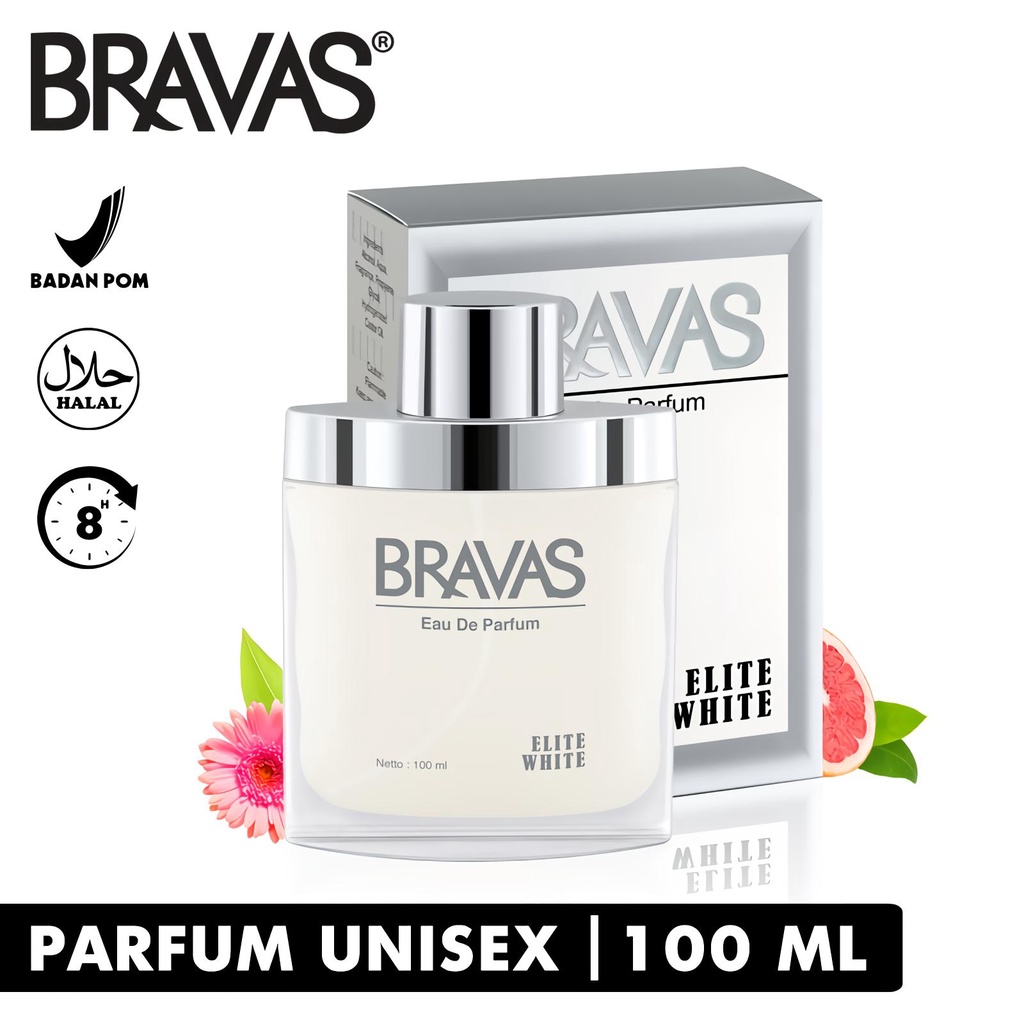 Jual BRAVAS ELITE WHITE 100 ML Perfume Eau De Parfum Original Halal XX ...