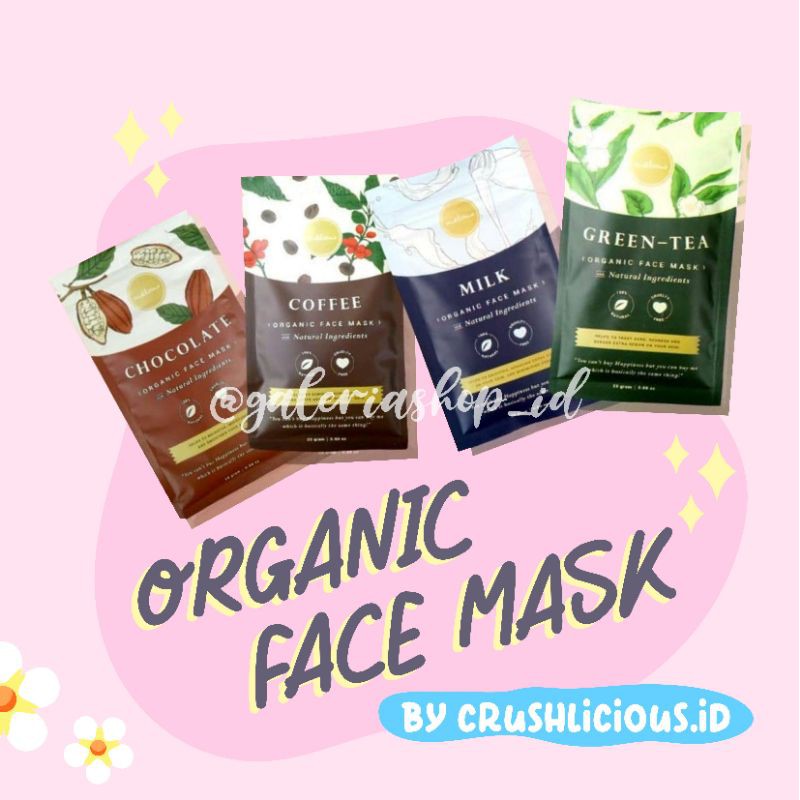Jual PROMO 2.2 MASKER CRUSHLICIOUS FULL SIZE / MASKER ORGANIK / FACE ...