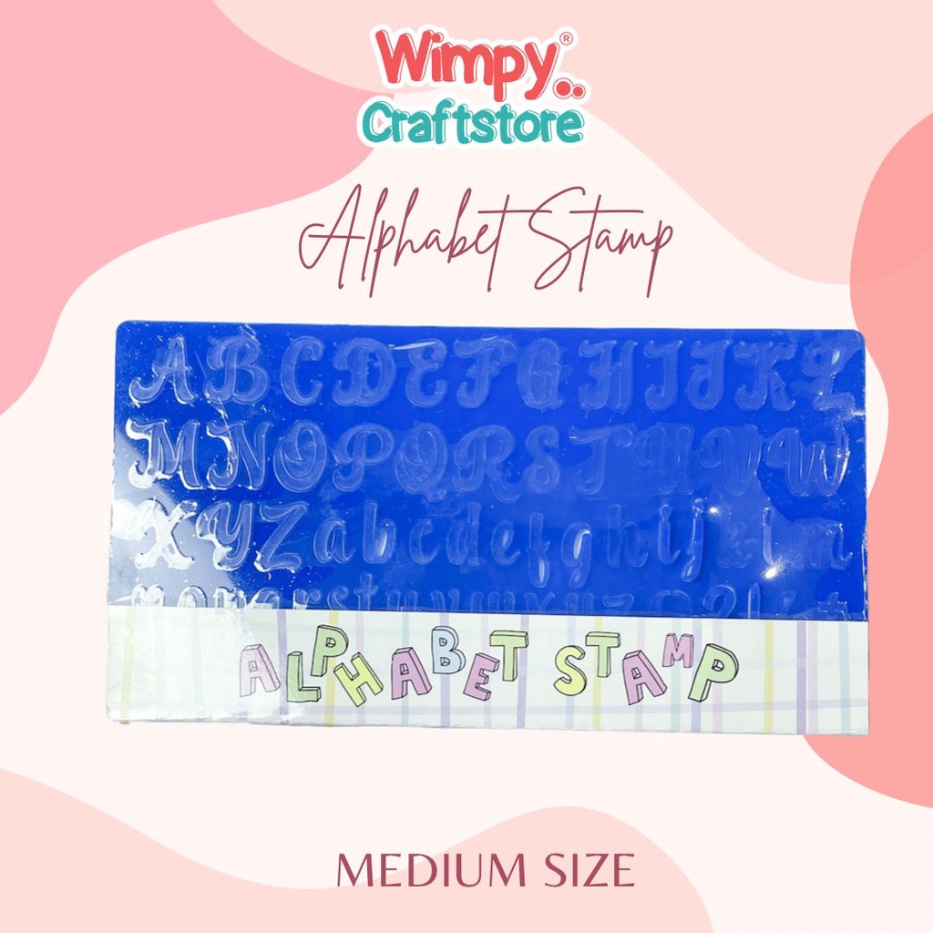 Jual Stamping Stempel Huruf Alphabet Dekorasi Kue Fondant Clay MEDIUM 2 ...