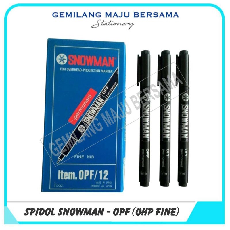 Jual Spidol Ohp Opf Snowman Fine Shopee Indonesia