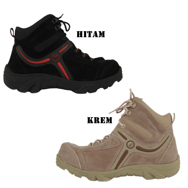 Jual Sepatu Boots Tactical Pria 5AA Sepatu Safety Ujung Besi Kerja ...