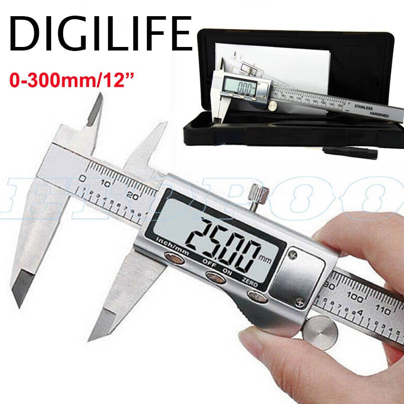 Jual Digital Caliper 300mm 12" Inch Jangka Sorong Stainless Steel Vernier 30 30cm 300 mm Sigmat ...