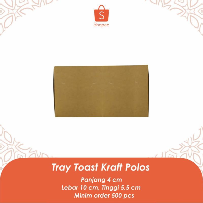 Jual Box Tray Toast Janji Jiwa per 50pcs / tray roti bakar / jiwa toast ...