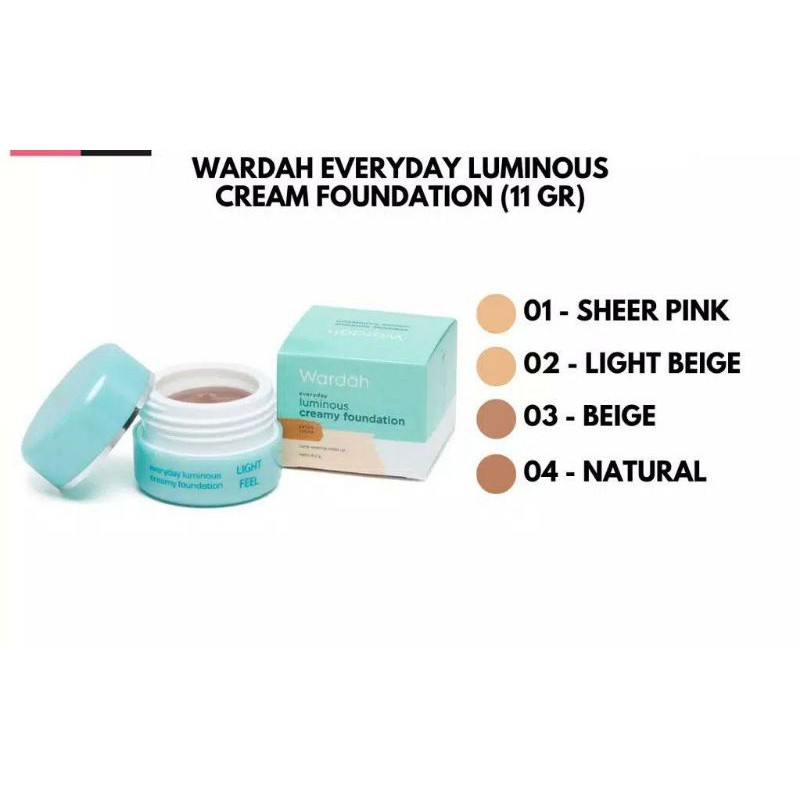 Jual Wardah Luminous Creamy Foundation | Shopee Indonesia