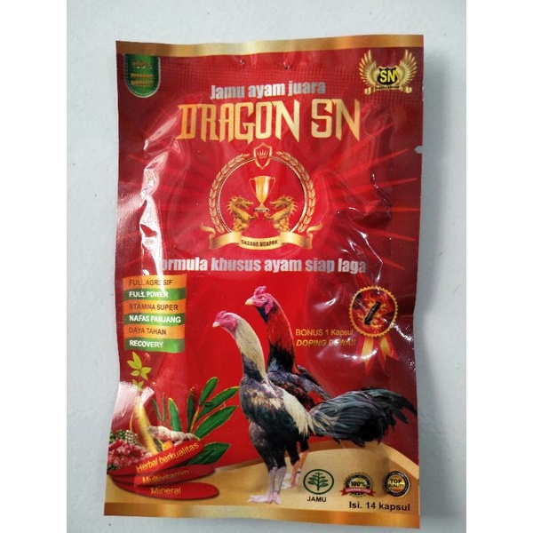 Jual DRAGON SN isi 14 Kapsul - JAMU AYAM JUARA | Shopee Indonesia