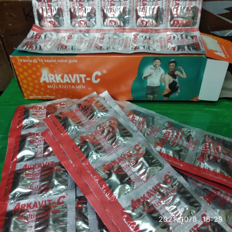 Jual Arkavit per strip(1 strip isi 10 kaplet ) | Shopee Indonesia