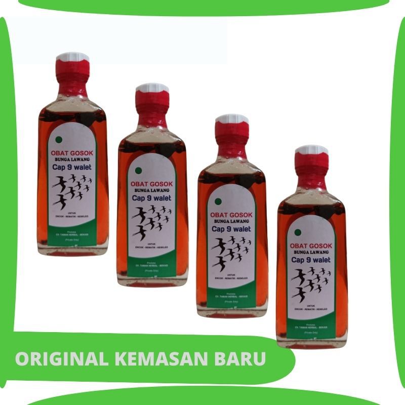Jual Minyak Gosok Bunga Lawang-Obat Gosok Cap 9 Walet 60 ml | Shopee ...