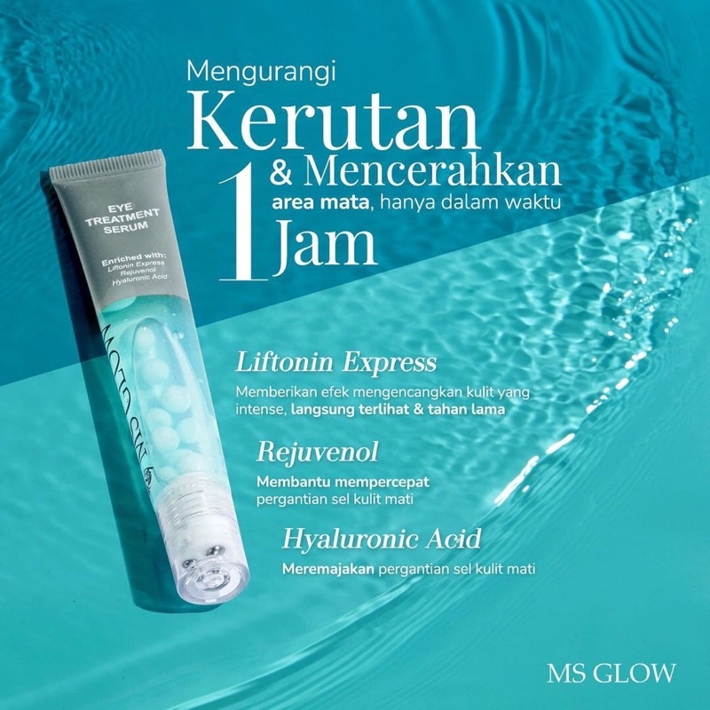 Jual EYE SERUM MS GLOW TERMURAH / EYE TREATMENT MS GLOW ORIGINAL ...