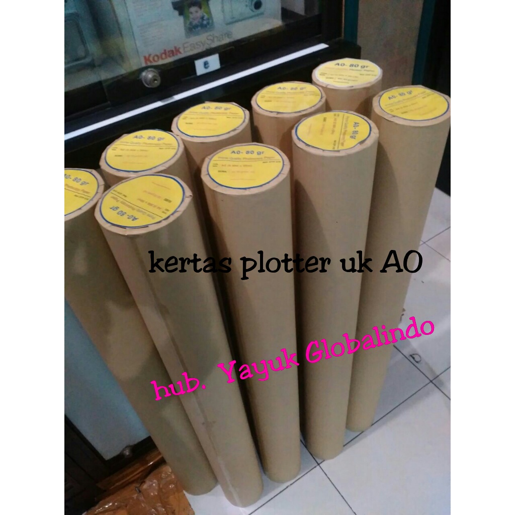 Jual Kertas hvs roll A0 85gr 50meter Surabaya | Shopee Indonesia