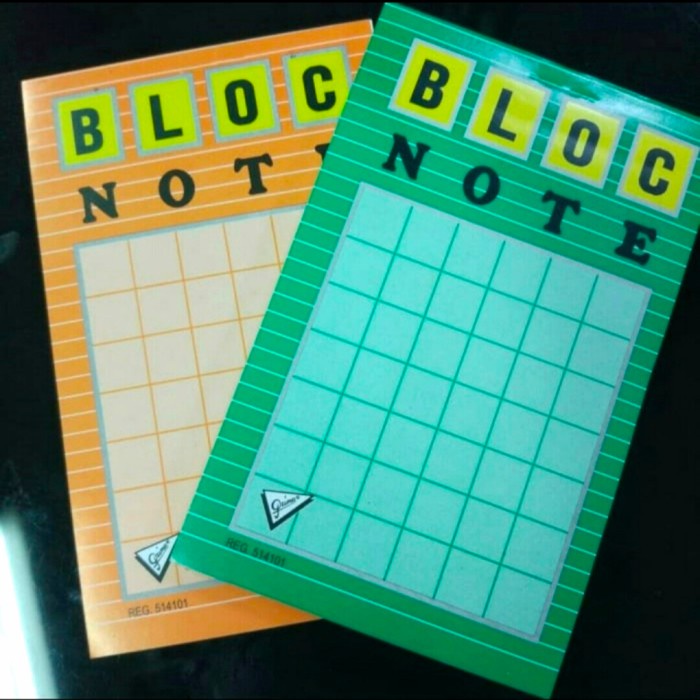 Jual Bloc Note Captain Order Kertas Memo/Catatan | Shopee Indonesia