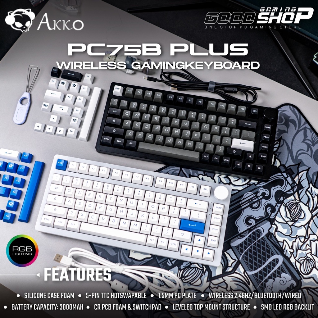 Jual Akko PC75B Plus Wireless Mechanical - Gaming Keyboard | Shopee ...