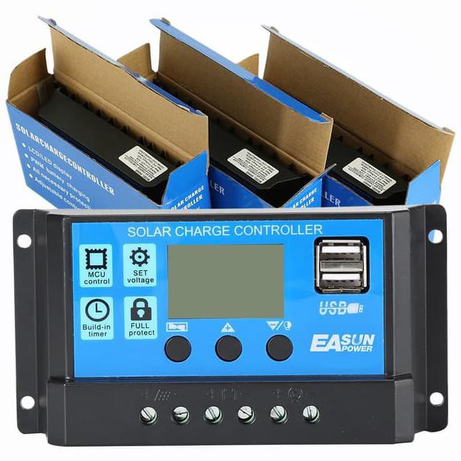 Jual Solar Charge Controller 10A 20A 30A Cell Pwm Pengisi Daya Surya 12V24V - Sepuluh A | Shopee ...