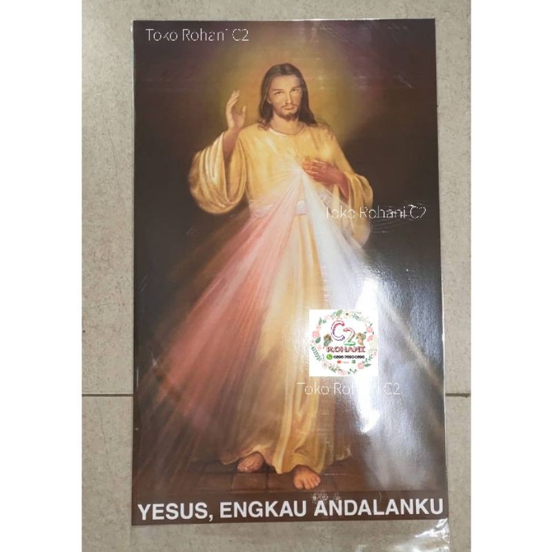 Jual Poster Yesus Kerahiman 30x49cm - Poster Yesus | Shopee Indonesia