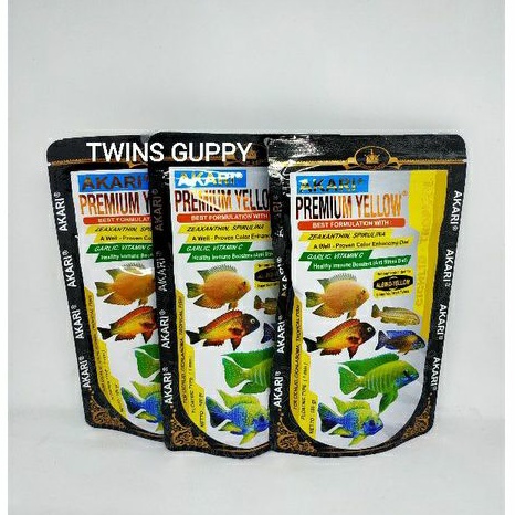 Jual AKARI PREMIUM YELLOW CICHILD ORI - TROPICAL FISH - FLOATING (1 mm ...