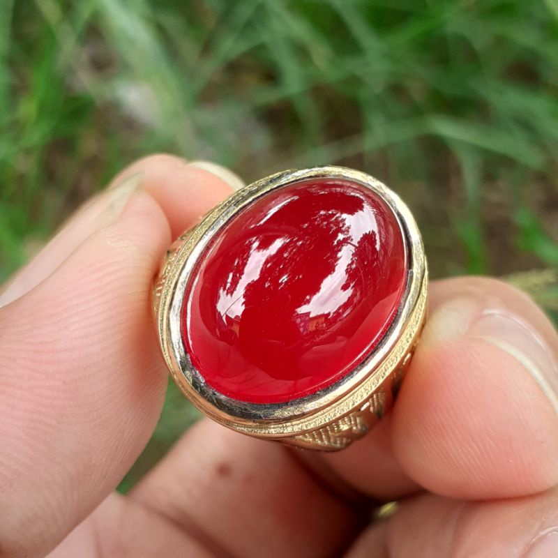 Jual Cincin Batu Red Baron Kualitas Super Original | Shopee Indonesia