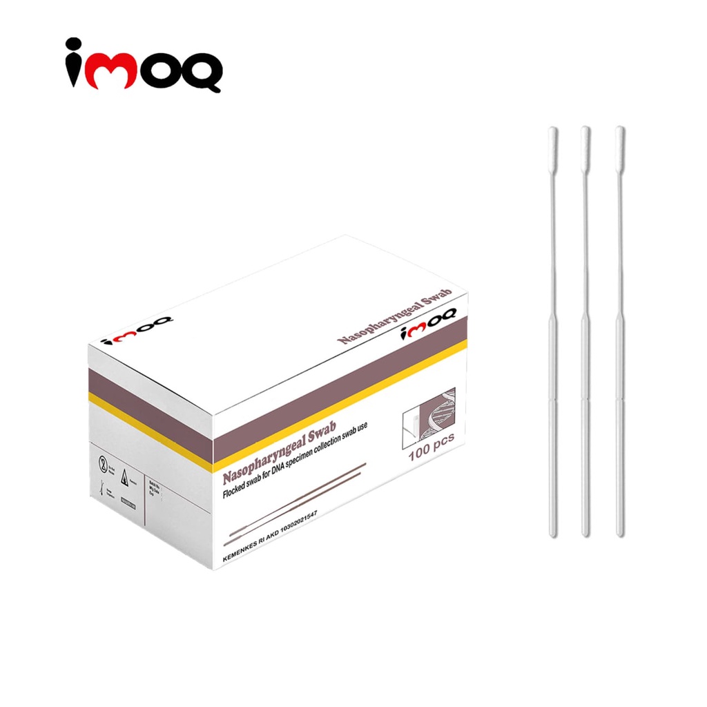 Jual Flocked Nasopharyngeal Swab / Swab Nasofaring 100 pcs/pack - IMOQ ...