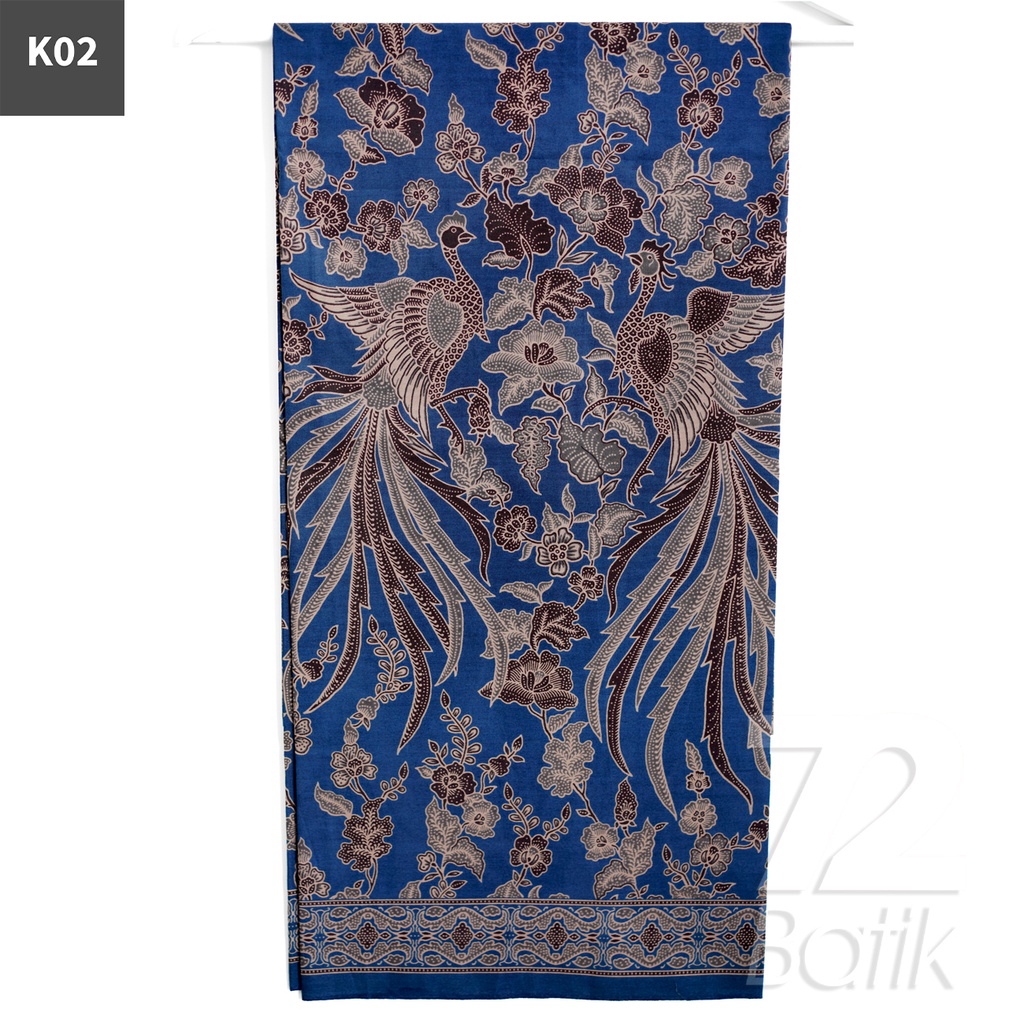 Jual KAIN BATIK PREMIUM Bahan Katun Motif Cendrawasih Warna Biru 722206 ...