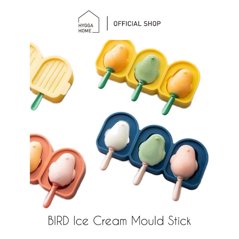 Jual Hygga Home BIRD Ice Cream Mould Stick/Ice Popsicle Maker Cetakan ...