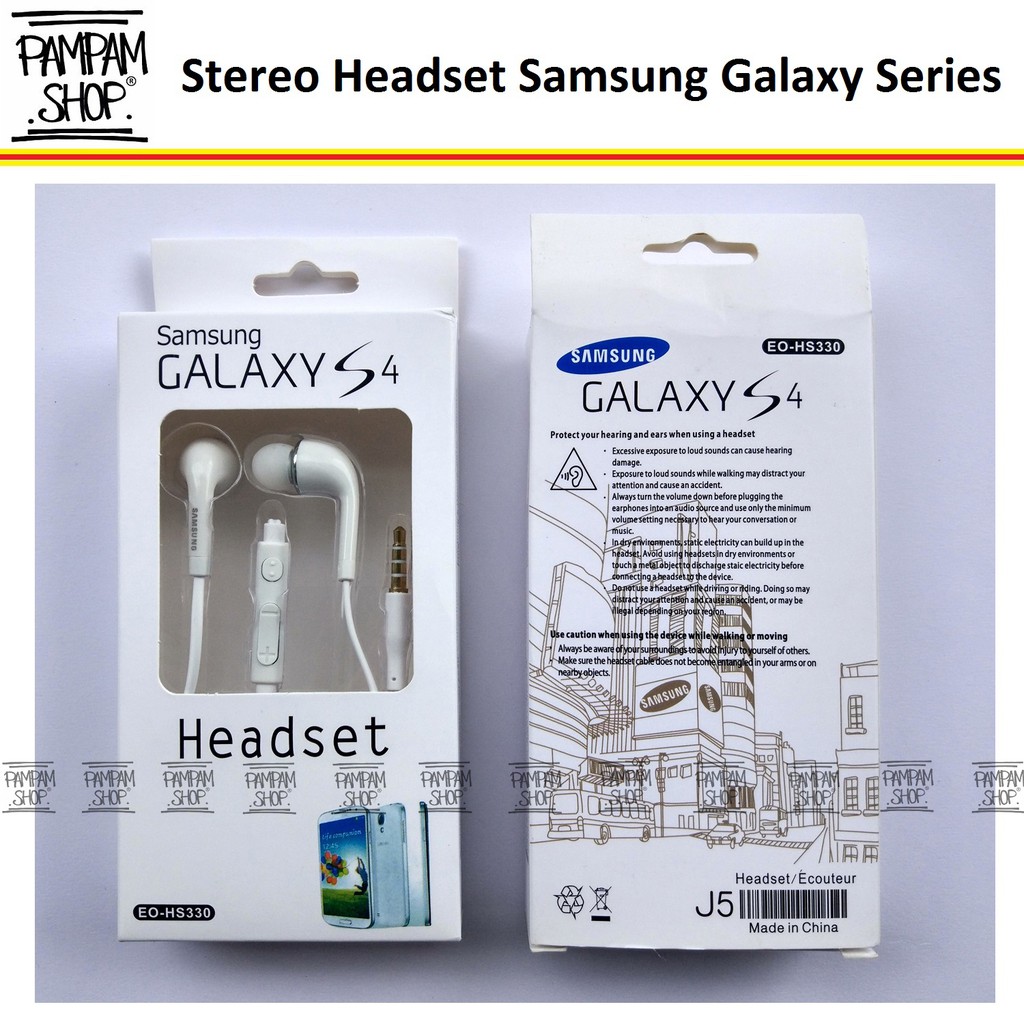Jual Headset Handsfree Earphone Samsung Karet Galaxy S1 S2 S3 S4 S5 S6 ...