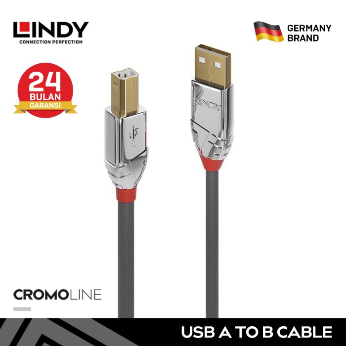 Jual Kabel Printer Soundcard LINDY 0.5M 1M 2M 3M 5M Kabel Data USB 2.0 ...