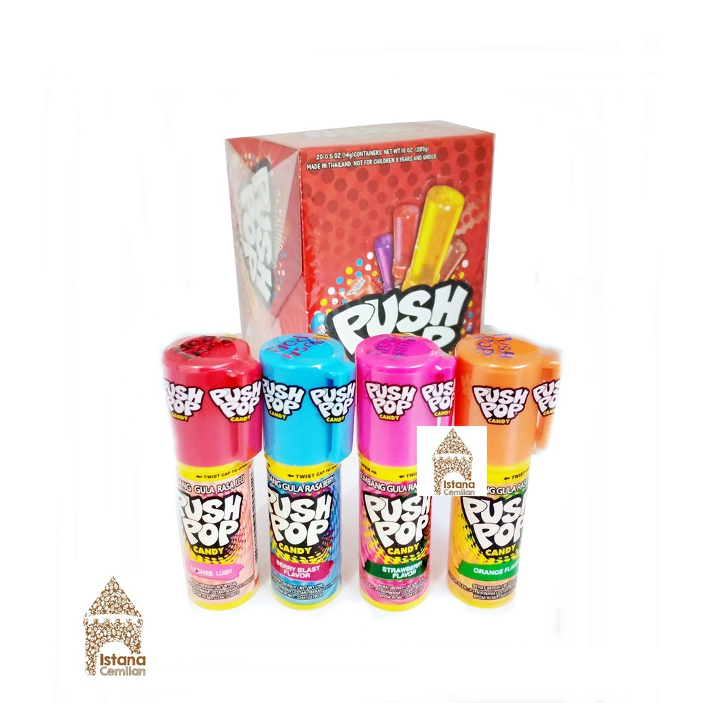 Jual Permen Push Pop Candy / Lipstik PACK BESAR (isi 20 pcs) | Shopee ...