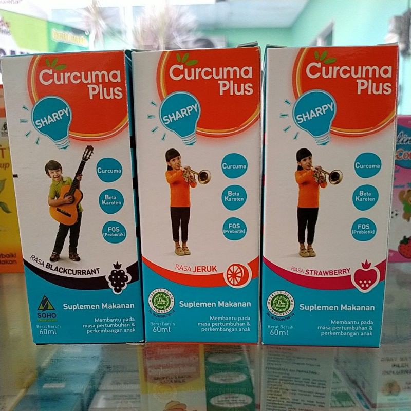 Jual VITAMIN CURCUMA PLUS SYIRUP SHARPY 60 Ml | Shopee Indonesia