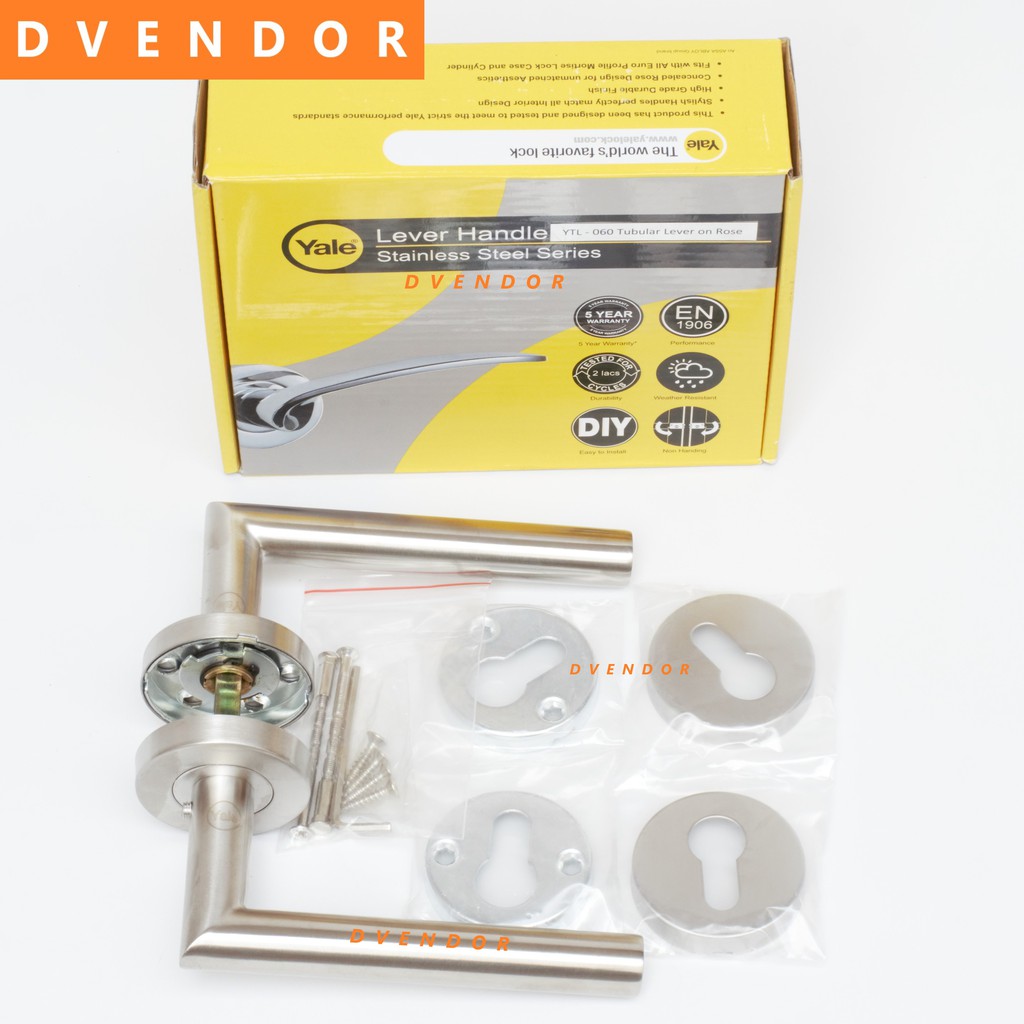 Jual DOOR LEVER HANDLE YALE YTL-060 STAINLESS STEEL HANDLES GAGANG ...