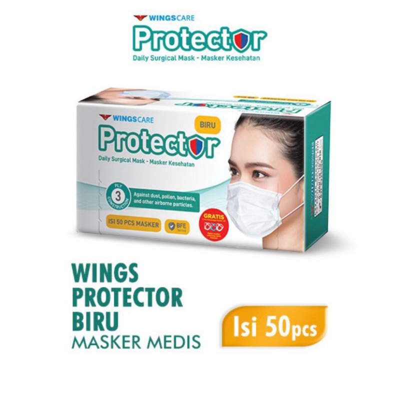 Jual Protector Masker kesehatan Daily surgical mask isi 50pcs | Shopee ...