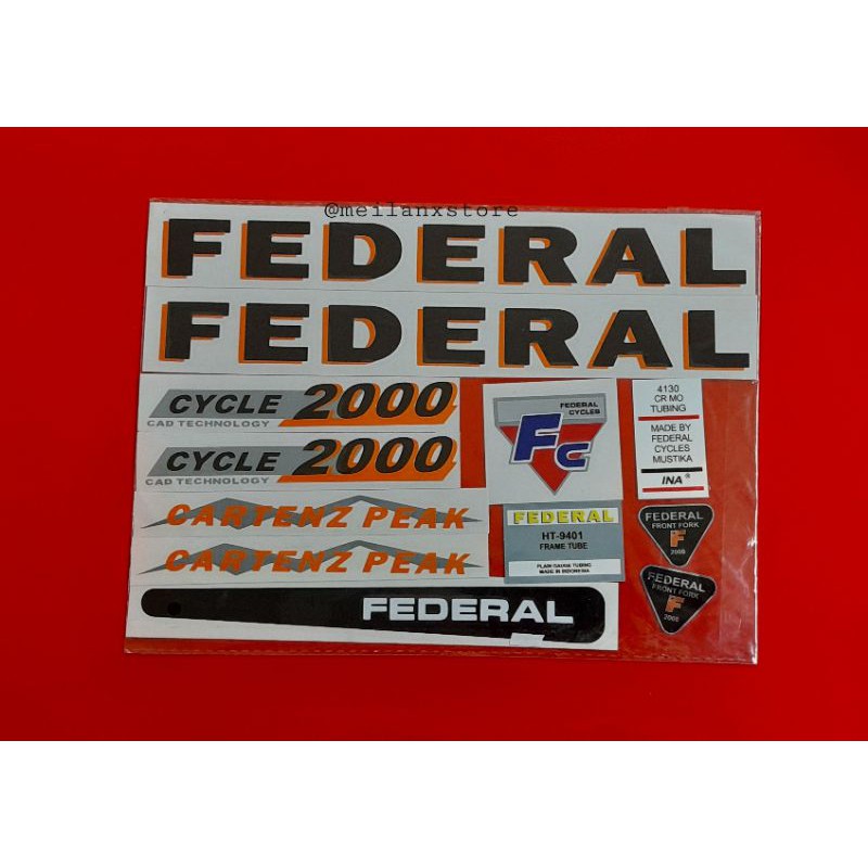 Jual Stiker Sepeda Federal Cartenz peak | Shopee Indonesia