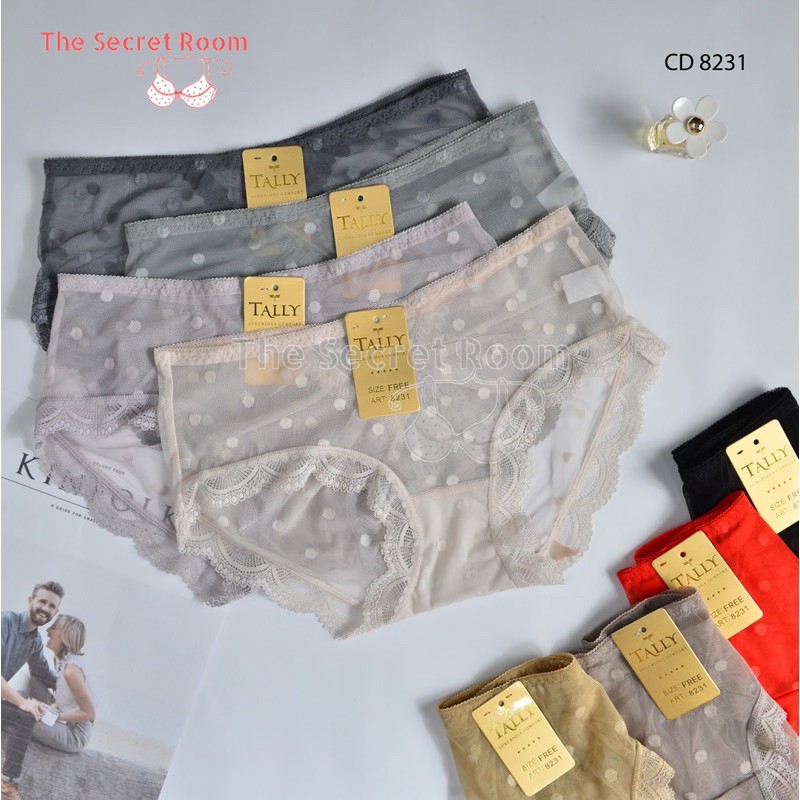 Jual TALLY CD CELANA DALAM RENDA 8231 I FREE SIZE | FIT L | RENDA ANTI GATAL | Shopee Indonesia