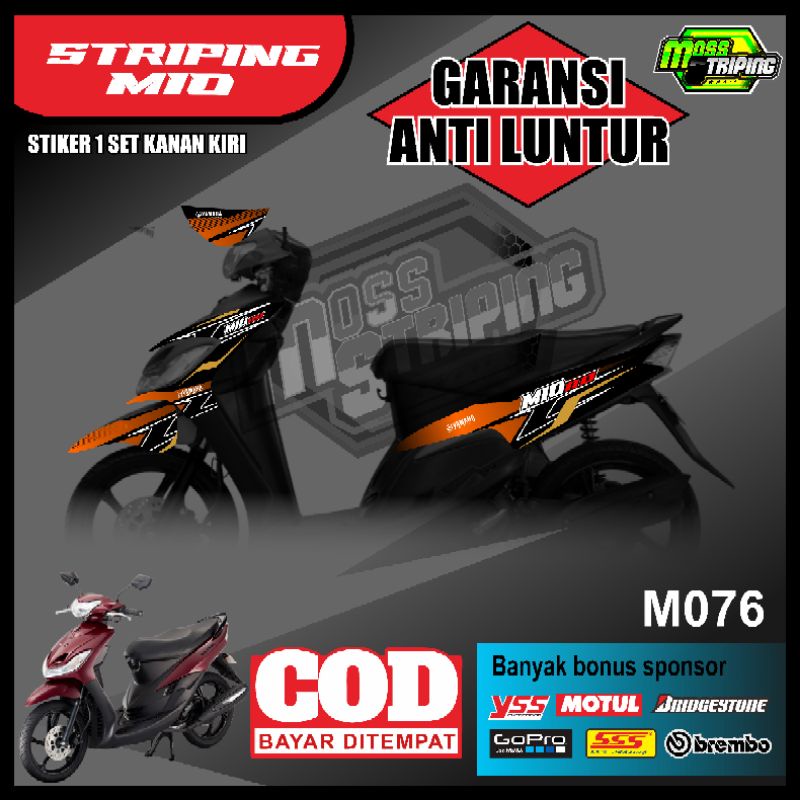 Jual Stiker Mio Sporty 110 cc / Striping Motor Mio Sporty / List ...