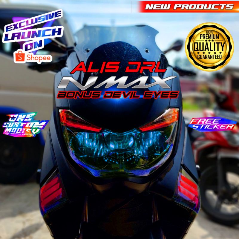 Jual LAMPU ALIS DRL LED BONUS DEVIL EYES NMAX LAMPU SENJA NMAX LAMPU ...