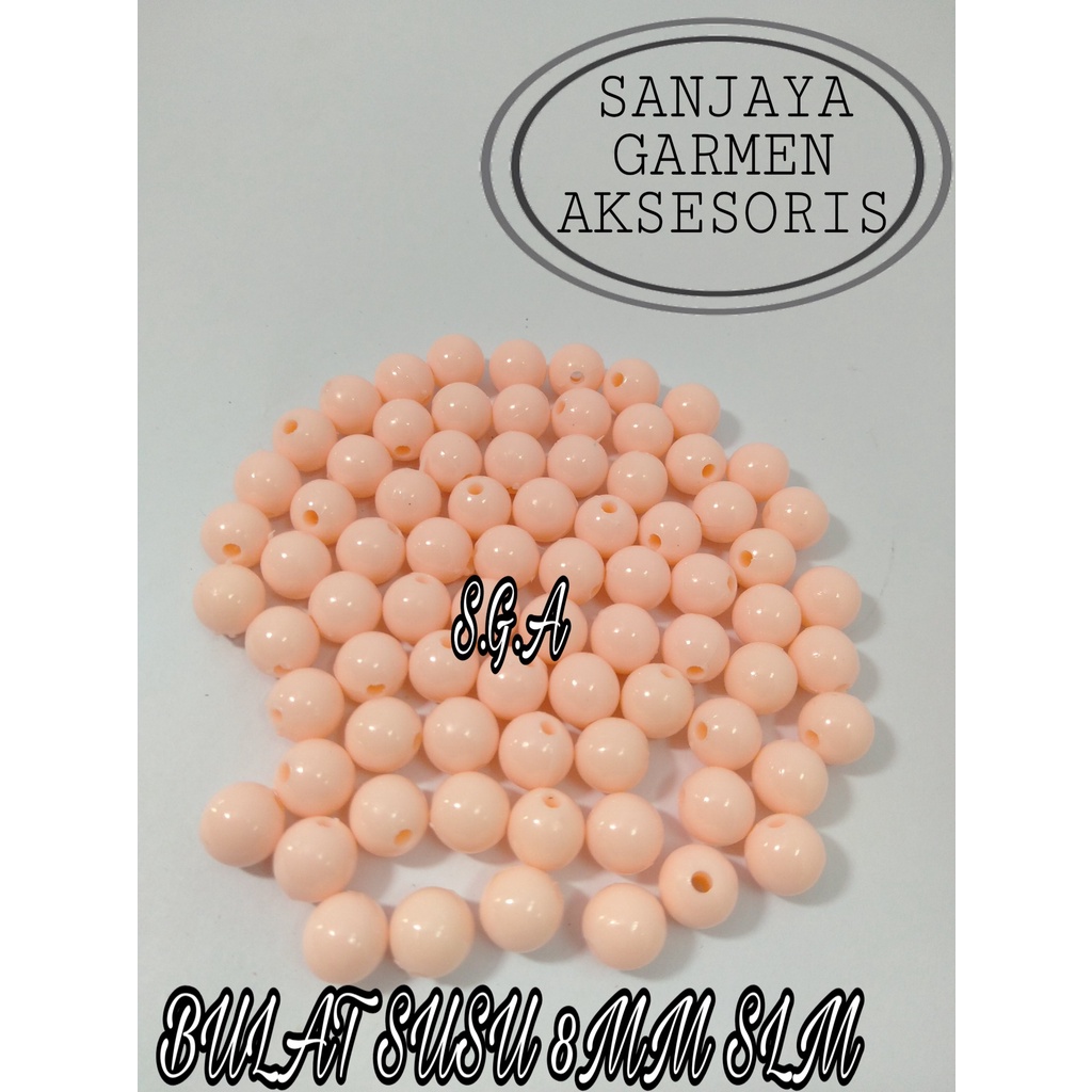 Jual Manik Bulat / Mote Susu / Manik Susu / Manik Susu Pastel / Mote Bulat / Manik Susu Bulat ...