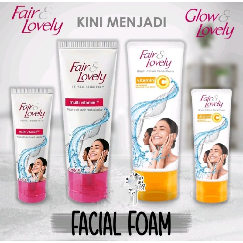 Jual Fair & Lovely Multivitamin Brightening Facial Wash 100 gr | Glow ...