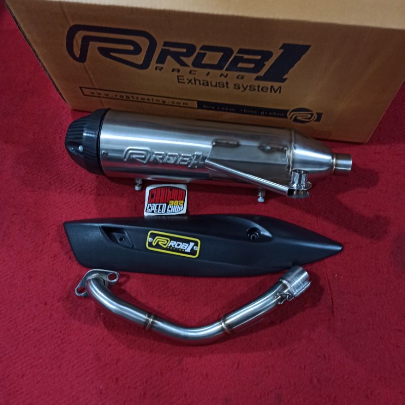 Jual Knalpot Standar Racing Stainless ROB1 All New Scoopy FI LED 2020 ...
