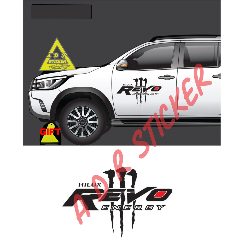 Jual NEW STICKER STIKER REVO CUTTING STICKER STIKER MOBIL TOYOTA XILUX ...
