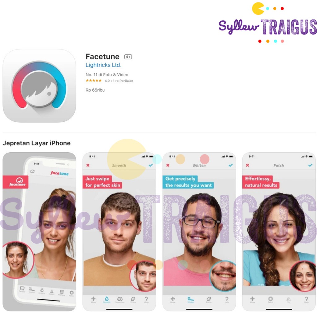 Jual [OFFICIAL] Facetune Lifetime by Lightricks Original di iOS (For ...