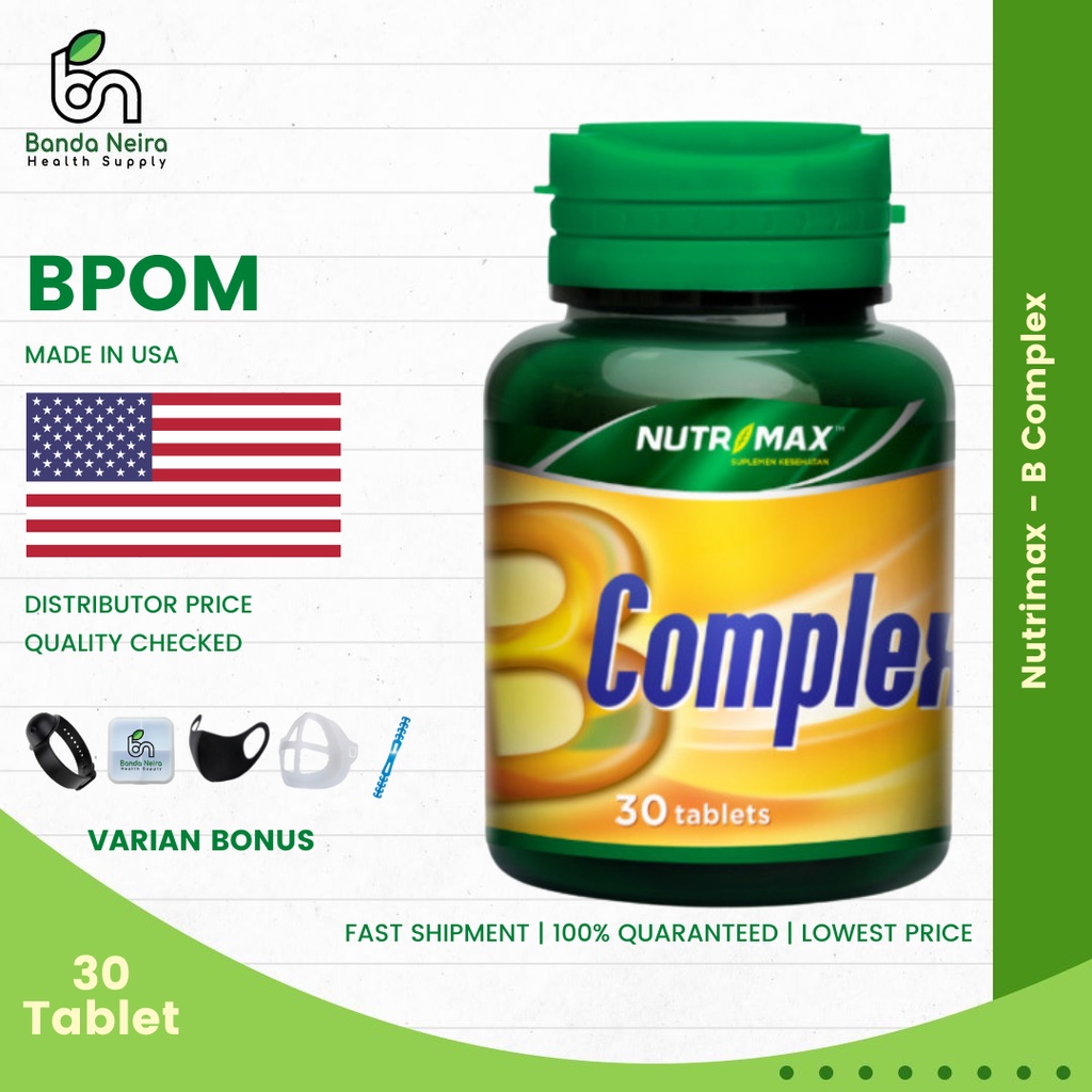 Jual Nutrimax B Complex 30 Tablet | Shopee Indonesia