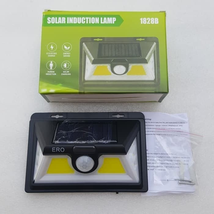 Jual Lampu Sensor Solar Induction Lamp 1828B Dinding Jalan LED Taman ...