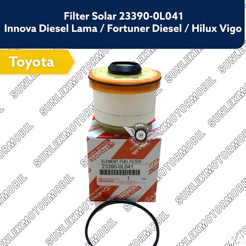 Jual FILTER SOLAR 23390 0L041 INNOVA DIESEL LAMA FORTUNER DIESEL HILUX ...