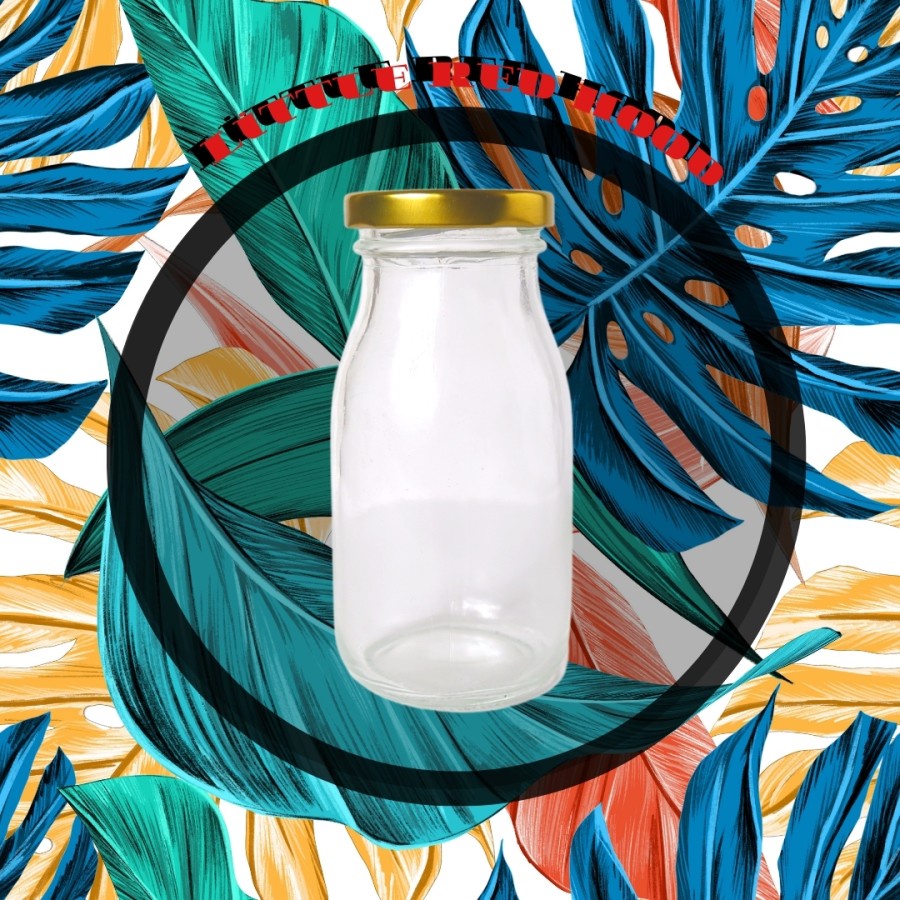 Jual Botol Kaca Little Red Hood 200 mL | Botol Jus | Botol Kopi | Glass ...